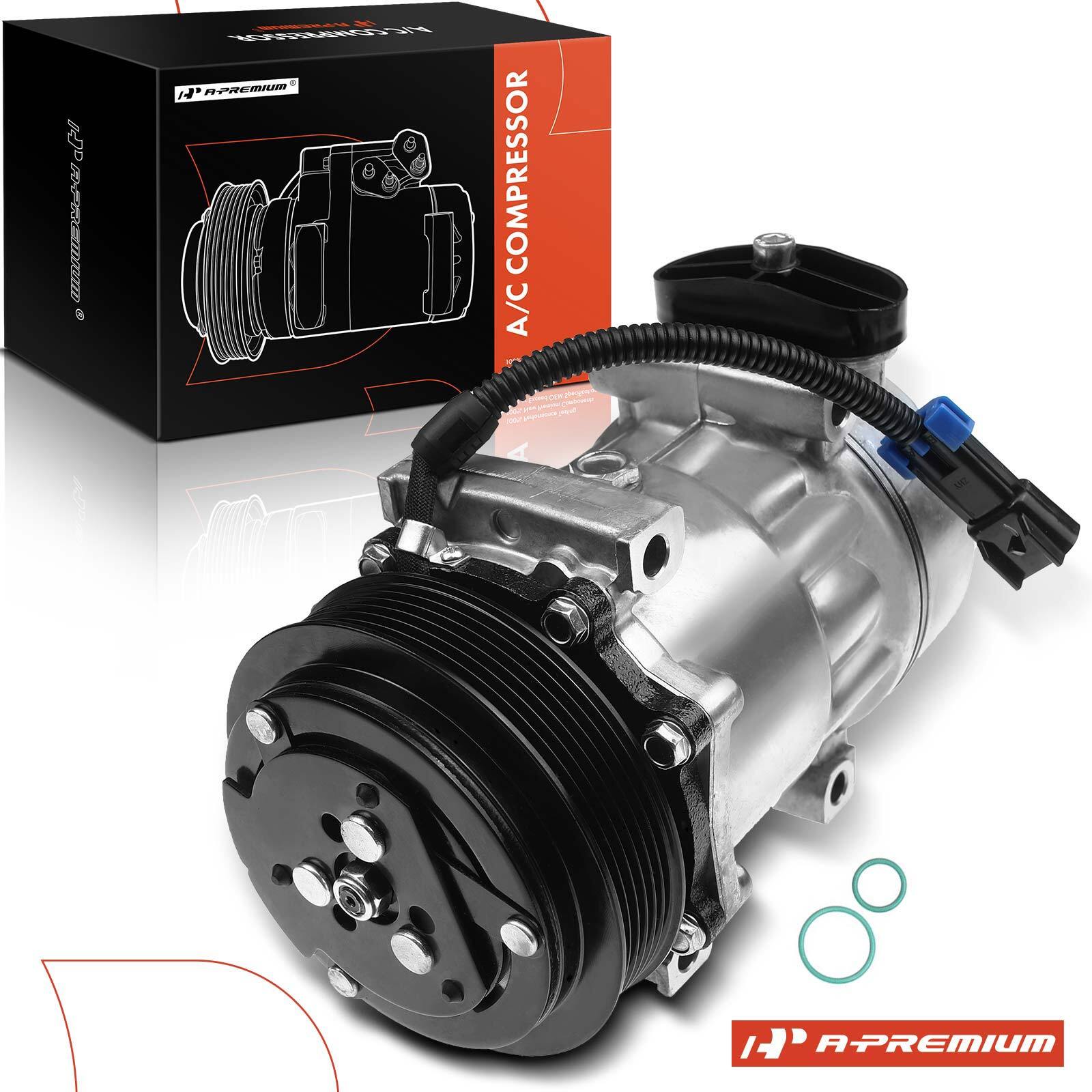 A-Premium New AC Compressor with Clutch for Kenworth C500 K100E T2000 ...
