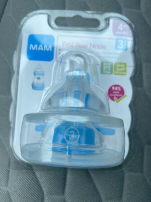 MAM Fast Flow Nipple- 2 Pack- Age 4+ Months | eBay
