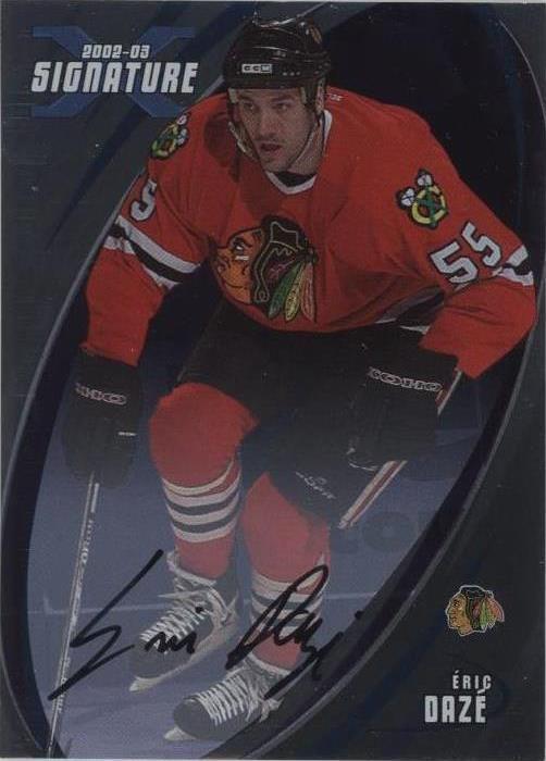 2002-03 In the Game Be A Player Signature Series - Eric Daze #062 ...