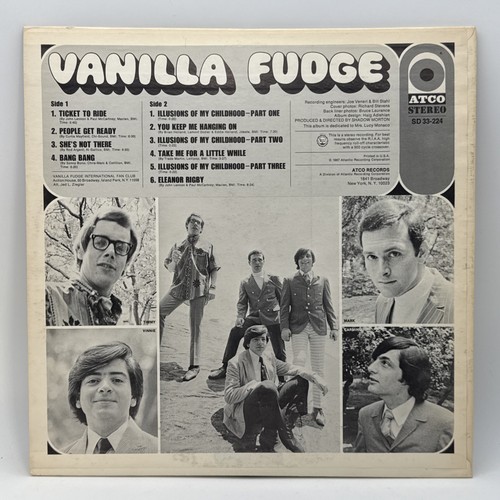 Vanilla Fudge - Self Titled - 1969 US Press Album (NM) Ultrasonic Clean ...