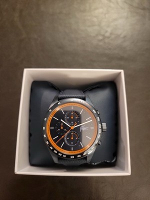 Lacoste Watch Apext Chronograph Men's Quartz 2011297 Blue Leather New ...