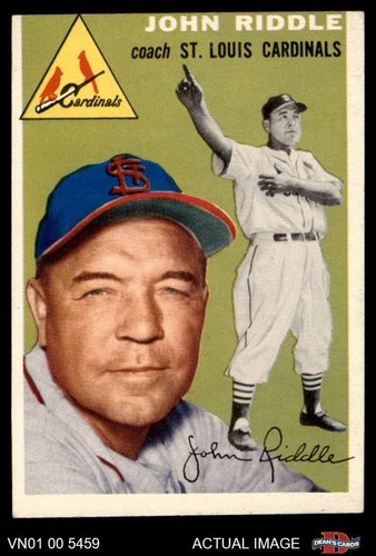 1954 Topps #147 John Riddle Cardinals 4 - VG/EX | eBay