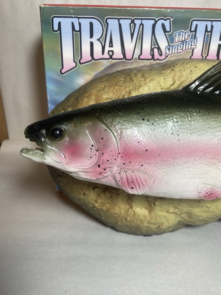 Vintage Travis the Singing Trout Gemmy Motion Activated 1999 Fish ...