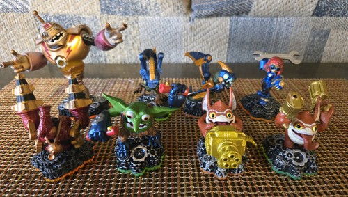 Skylanders Tech Element Figures Lot Of 8 Bouncer Drobot Sprocket Drill ...