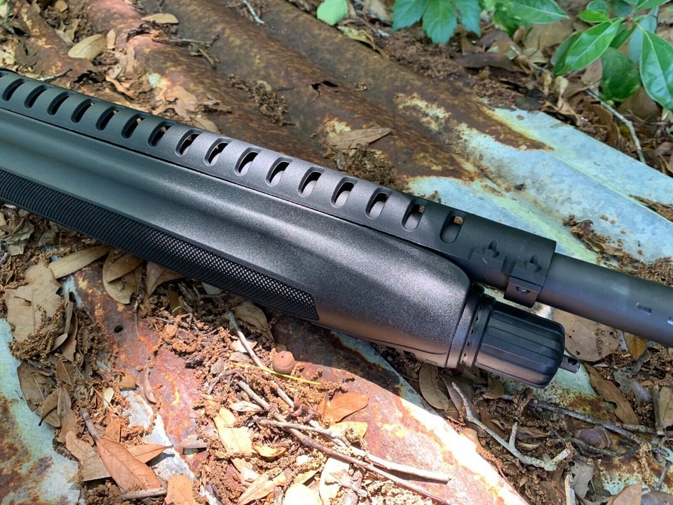 Mossberg 930 CUSTOM FDE PEANUT Heat Shield +Ranger Bands® Mod Shotgun ...