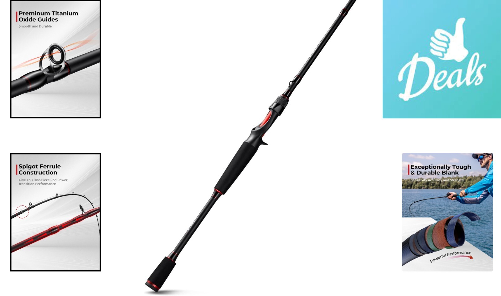 Ultra Sensitive Casting Rod - High Sensitive Baitcaster - IM6 Carbon ...