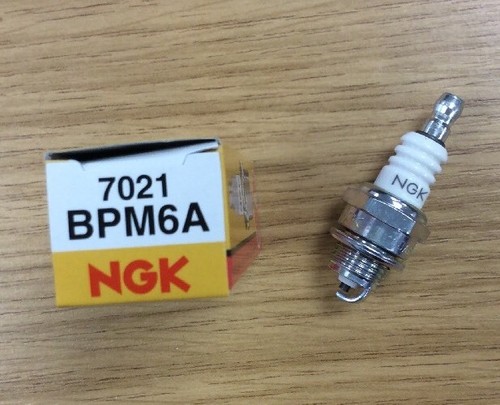 GENUINE NGK BPM6A SPARK PLUG LAWNMOWER CHAINSAW TRACTOR GENERATOR with ...