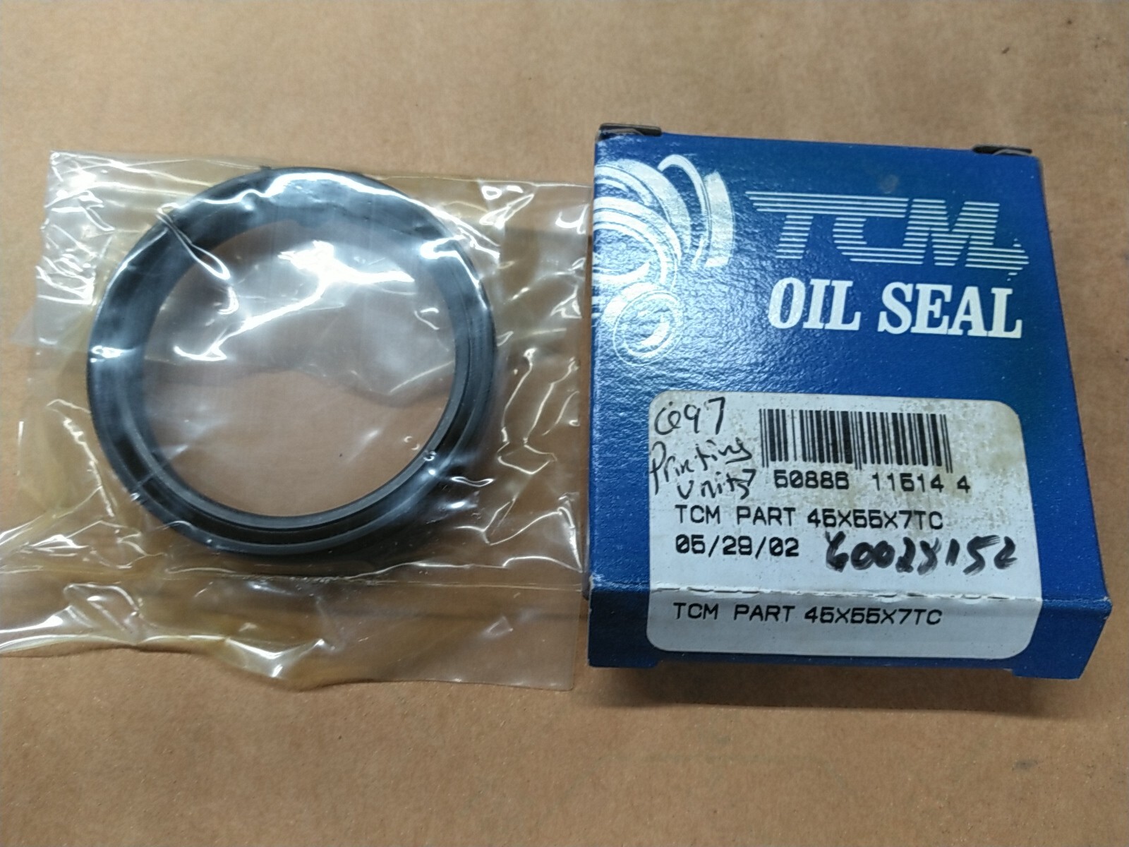 Dichtomatik TCM Oil Seal 45x55x7 TC Double-Lip with Inner Spring | eBay