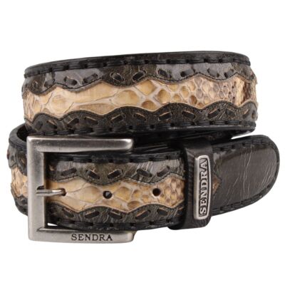 NEU Sendra Schlangenleder Python Leder Herren Gürtel Braun | eBay