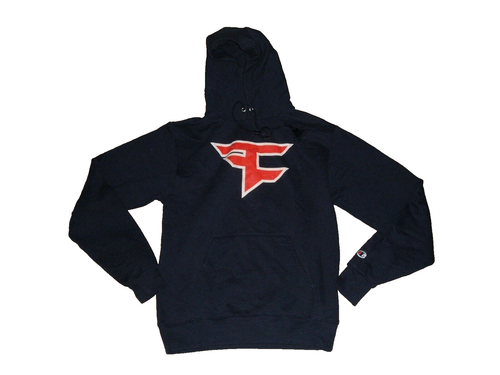 Faze Clan x Champion Logo Pullover Hoodie- Sz Small Gamer | eBay