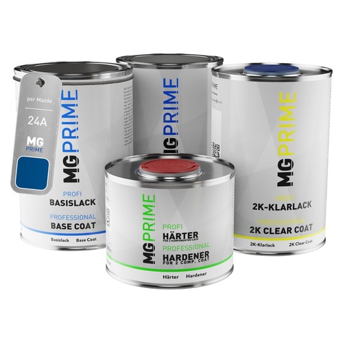 Vernice per auto Barattolo per Mazda 24A Starry Blue Mica Atlantisblau ...