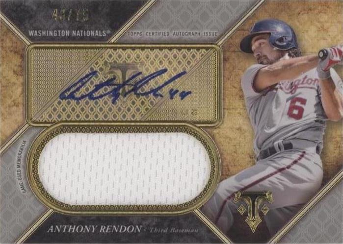 2017 Topps Triple Threads - Unity Autograph Jumbo Relics Anthony Rendon ...