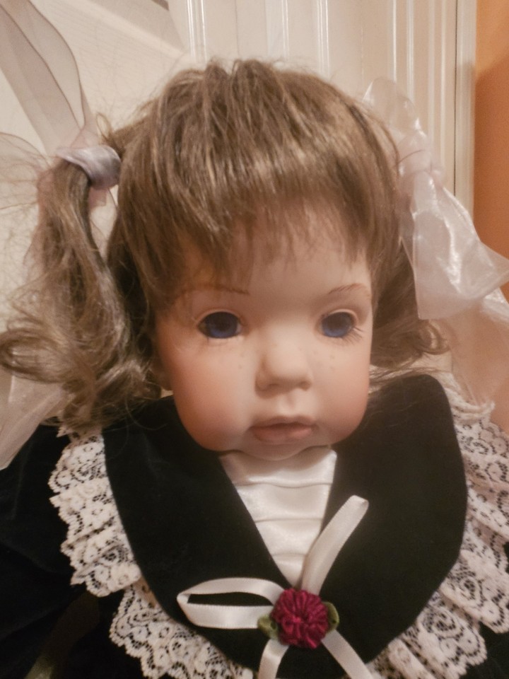 Donna Rubert Doll Terrible Twos 1997 Large Toddler Doll 27'' Blue Eyes ...