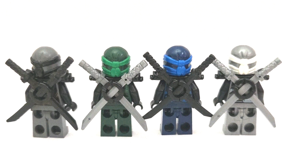 Lego Ninjago Hands of Time Black Armor Minifigure Lot - Jay Lloyd Cole ...