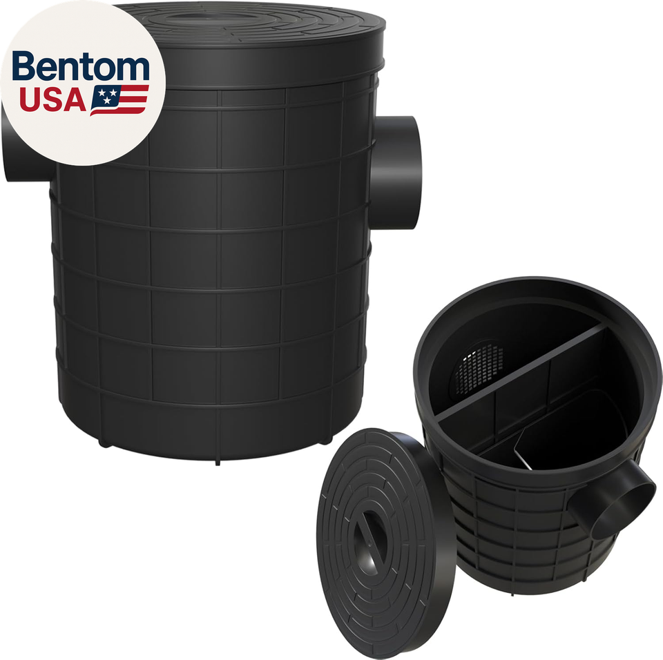 Commercial Grease Trap, Lightweight PE Plastic Grease Interceptor Trap ...