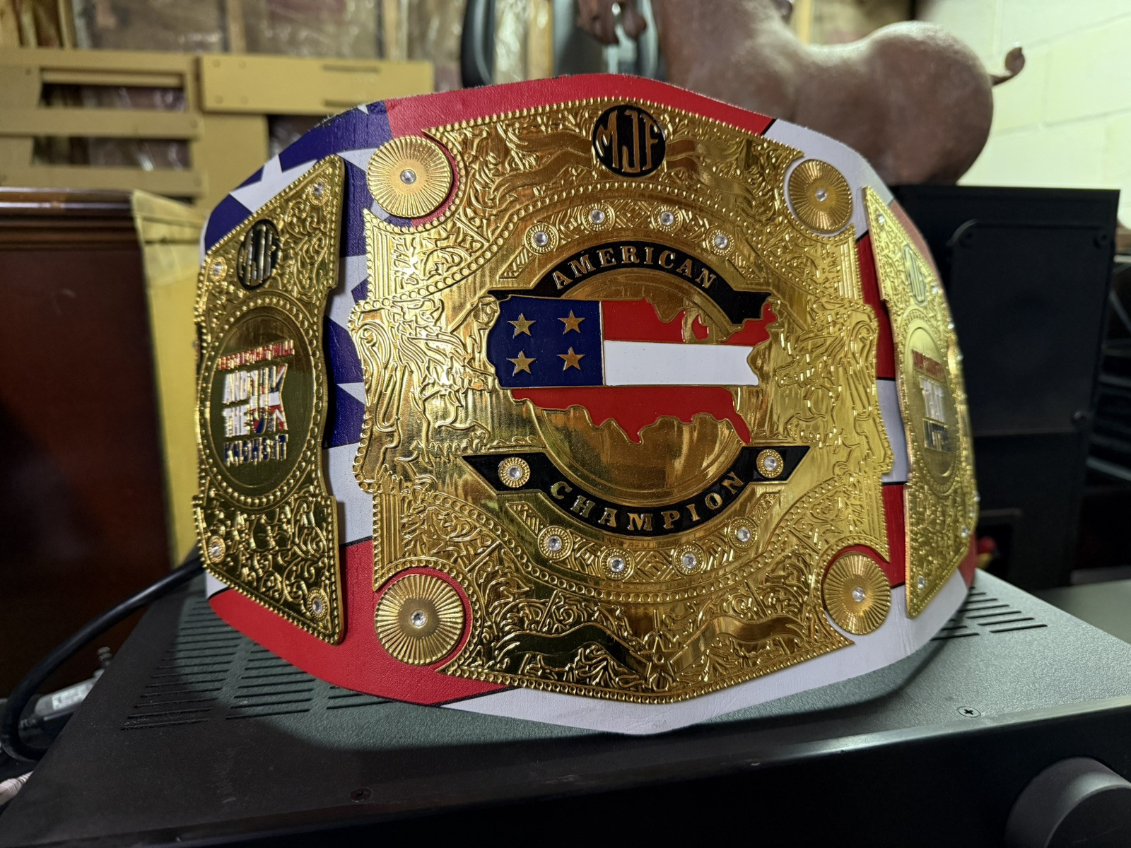 MJF AEW American/International Championship Belt 2mm. HIGHLY DETAILEDの ...