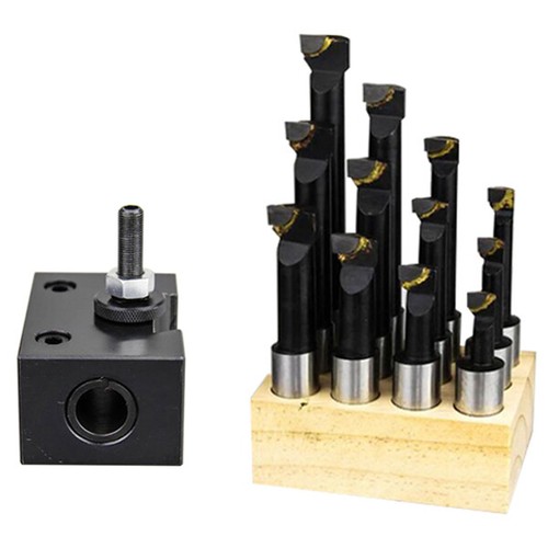 All Industrial BXA #4 Boring Bar Holder & 12 Pc 3/4" Carbide Tip Boring ...