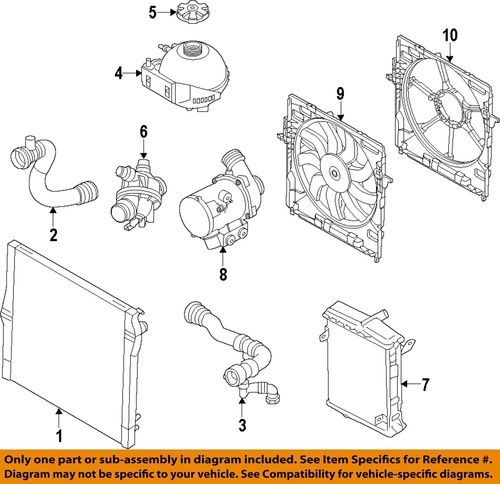 BMW OEM-Radiator Coolant Overflow Tank Reservoir Recovery Bottle ...