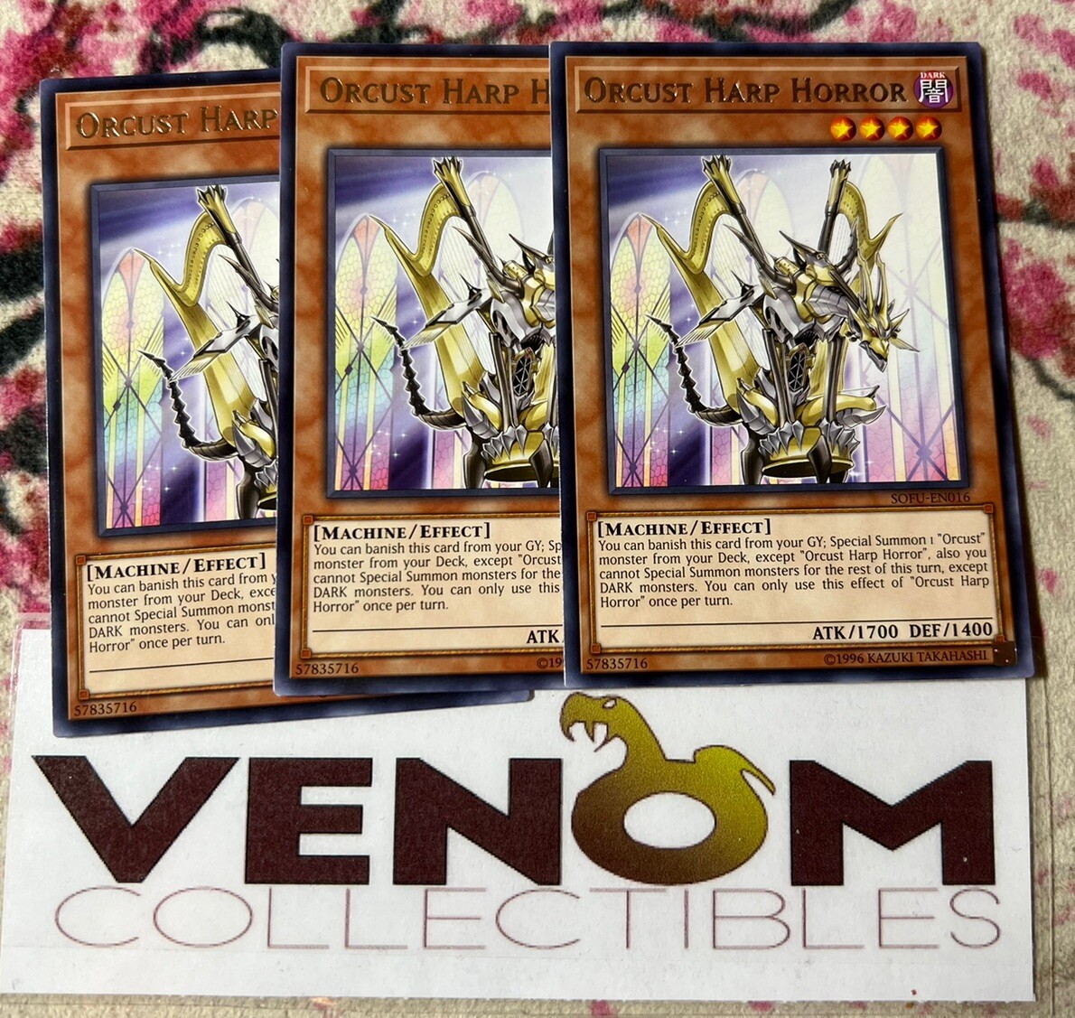 3x (M/NM) - Orcust Harp Horror - SOFU-EN016 Rare - Unlimited YuGiOh | eBay