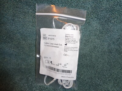 Pro-Tech Respironics P1075 CABLE LOW LEVEL OUT 1.5mm CONNECTOR NEW | eBay