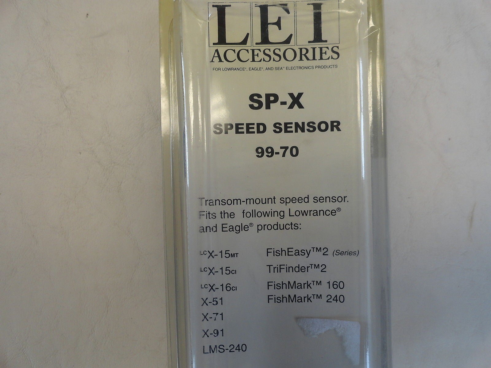 LEI LOWRANCE SP-X 99-70 LEI EAGLE TRANSOM MOUNT SPEED SENSOR MARINE ...