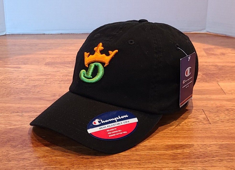 New! Champion Brand DraftKings 3D Embroidered Logo Cap Hat Black Sport ...