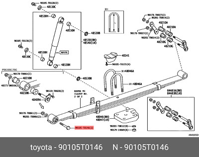 Genuine OE bolt flange, 90105T0146 for TOYOTA 90105-T0146 | eBay