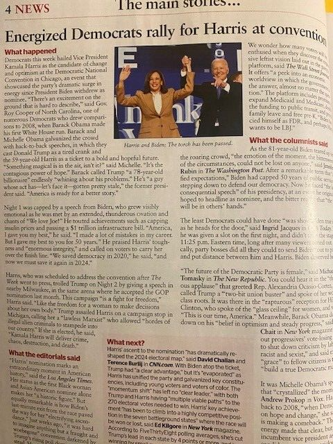 KAMALA HARRIS the week DEMI LOVATO biden OBAMA ice spice JD VANCE ...