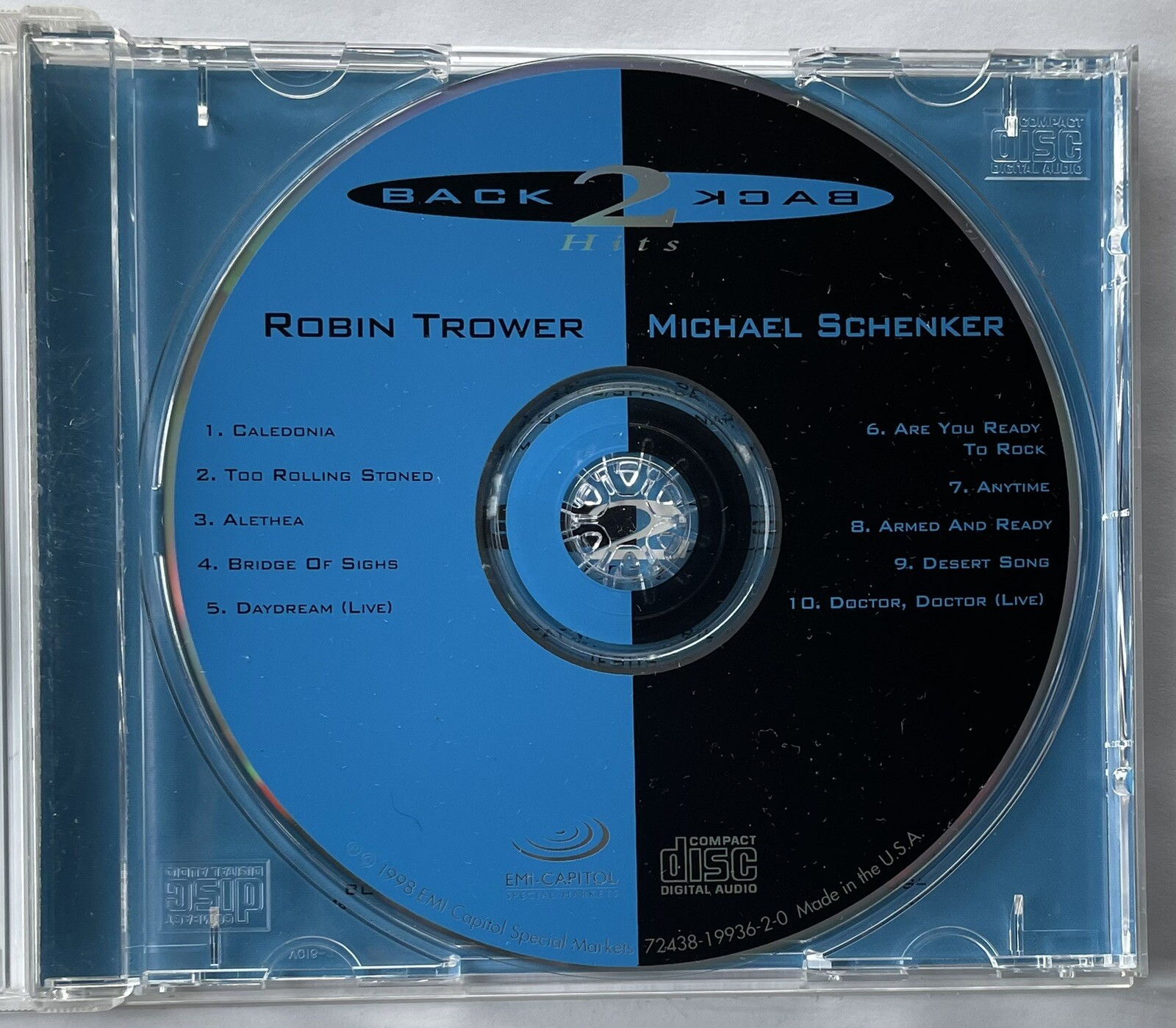 Robin Trower/Michael Schenker, Back 2 Back Hits, CD, 1998 724381993620 ...