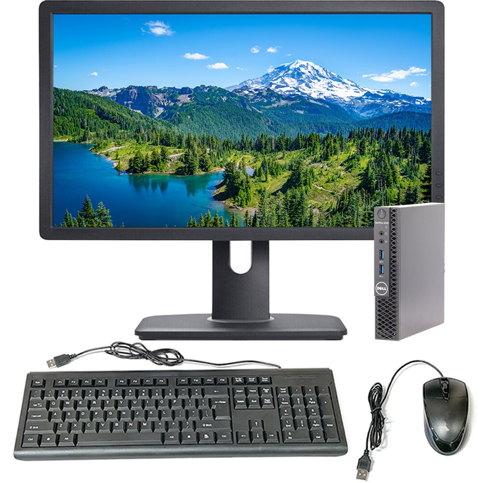 Dell Computer i5 PC Up To 16GB RAM 1TB HD 512GB SSD Dual 22in LCD ...