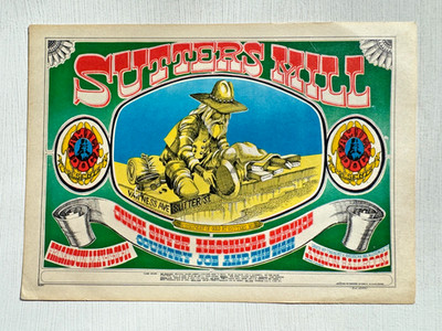 1967 Postcard ad for Sutters MIll by Family Dog at Fillmore San ...