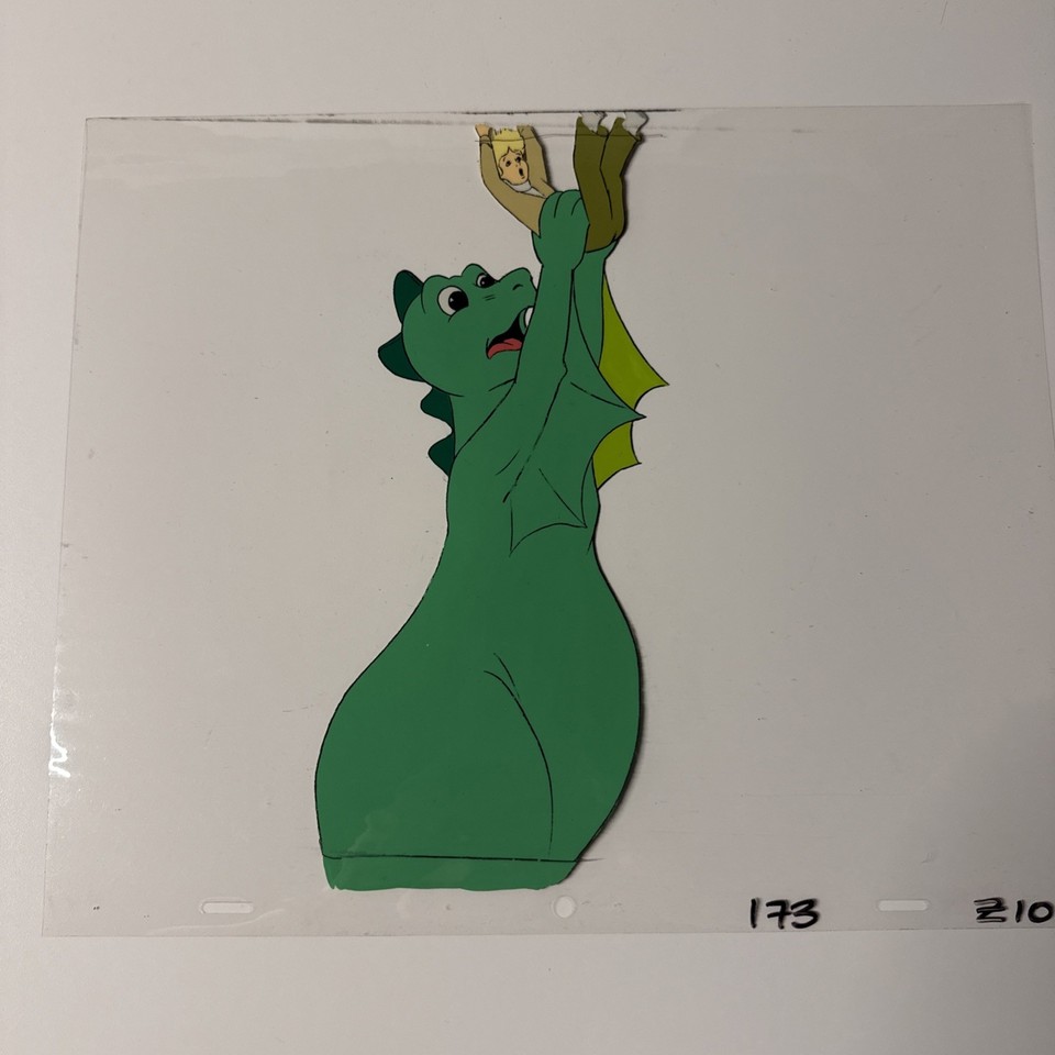 Hanna Barbera Godzooky and Pete production cel from the Godzilla series ...