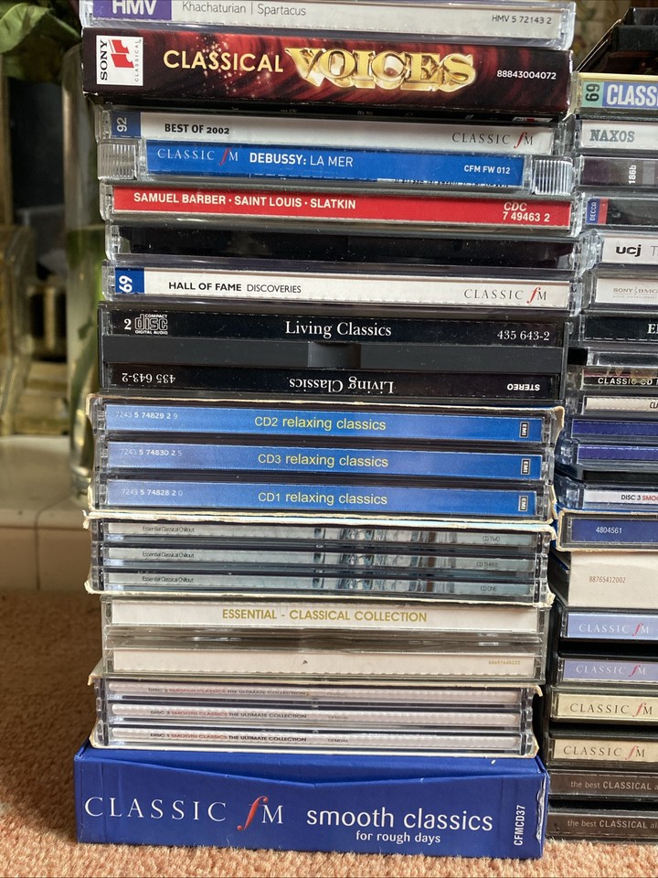 100 Discs Classic Music CD Discs Job Lot Wholesale Classical Chillout ...