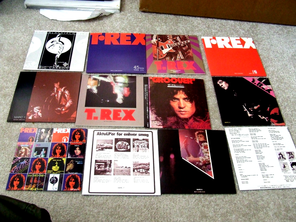 T REX CD SINGLES BOX SET VOL 1 BLUE CASE 1972-74 WITH HYPE STICKER ...
