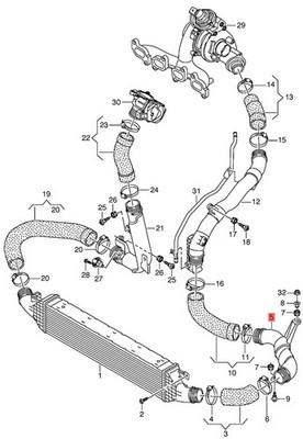 Genuine AUDI Q3 84B 84G 8UB 8UG Pipe 5N0145792D | eBay