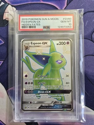 Pokemon Espeon GX SV60/SV94 PSA 10 Gem Mint Hidden Fates: Shiny Vault ...