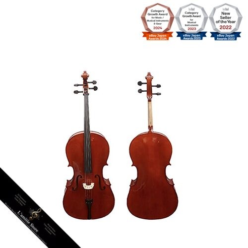 KALELAISU Cello Maple Material Glossy Cello 4/4 Playing Level Grade ...