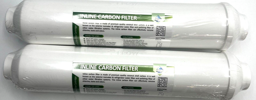 LOT OF 2 MEMBRANE SOLUTIONS INLINE ACTIVATED CARBON FILTER CARTRIDGES | eBay
