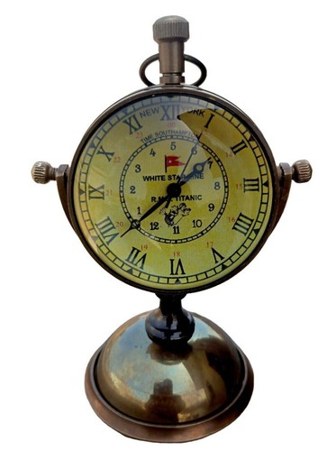 Vintage Nautical Table Clock For Desk Vintage Clock Antique Table | eBay