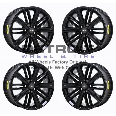 18" GENESIS G80 GLOSS BLACK EXCHANGE WHEELS RIMS FACTORY OEM 70938 2018 ...