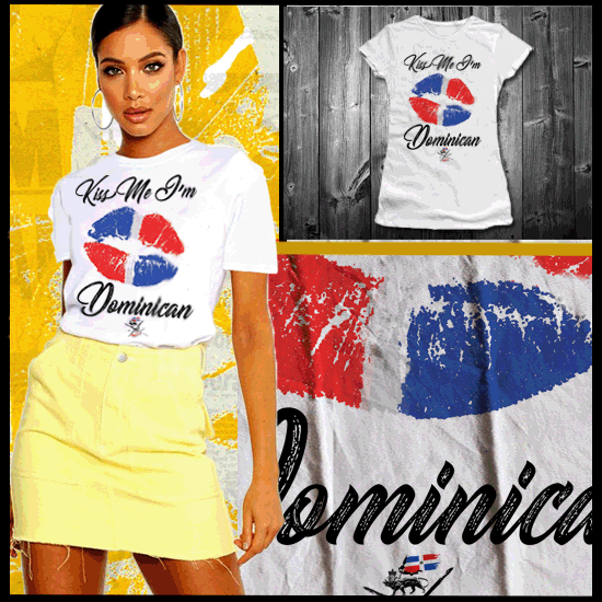 Dominican Lips T-Shirt Dominican Republic Flag Afro Dominican Afro ...