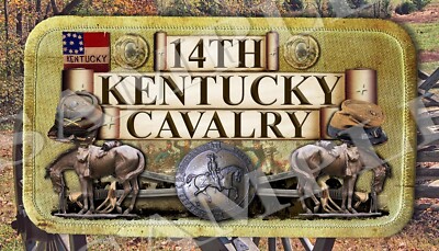 14th Kentucky Cavalry CSA American Civil War themed LARGE Iron on patch ...