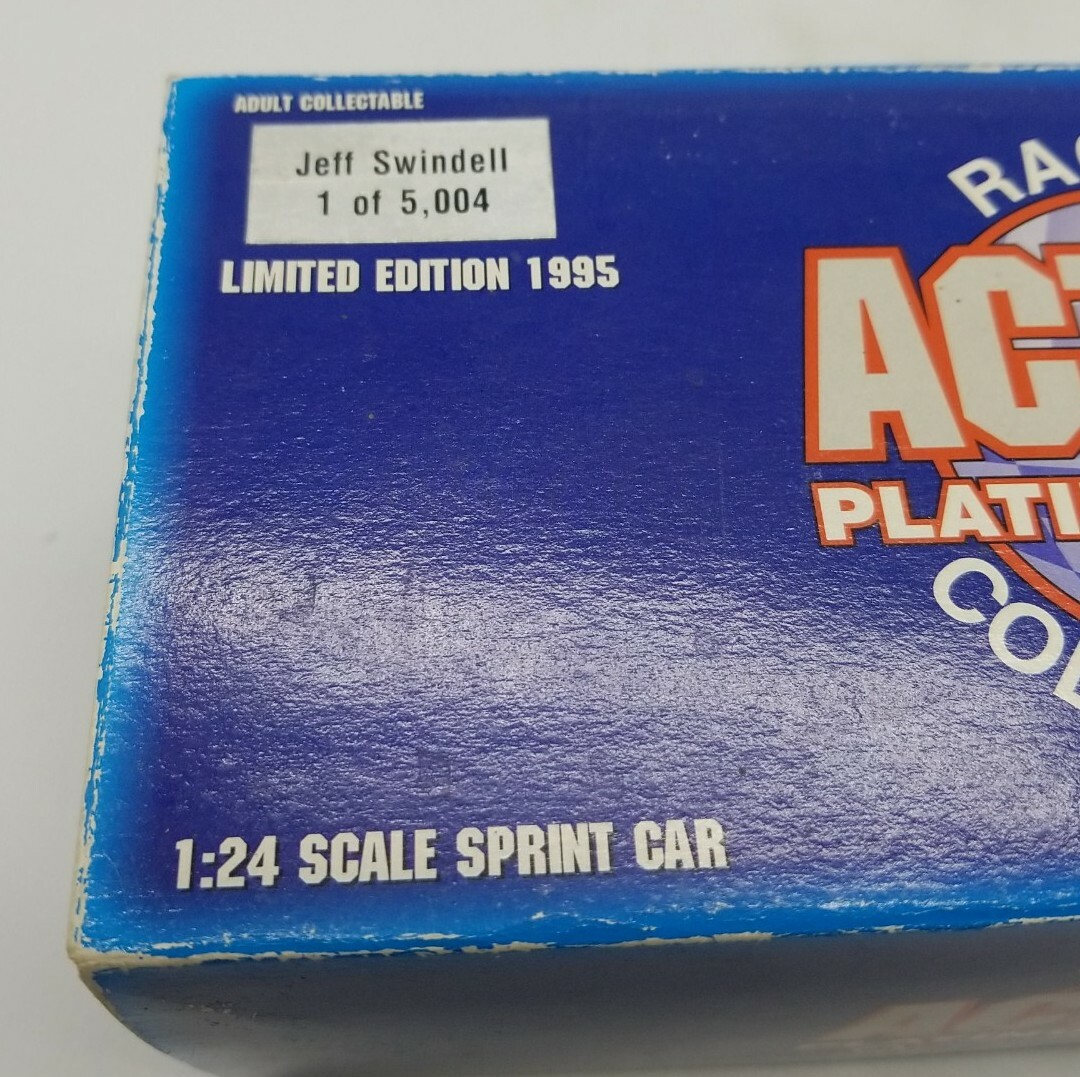 1995 Action JEFF SWINDELL #7 Gold Eagle Winged Sprint Car 1/24 Diecast ...