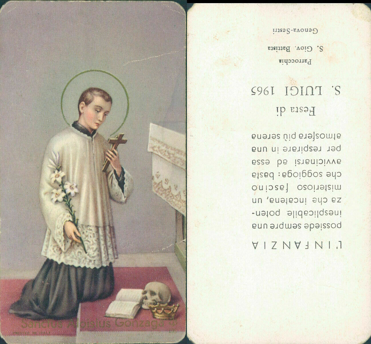 Nineteenth Century Saint Aloysius Gonzaga - Ref. 5532 | eBay UK