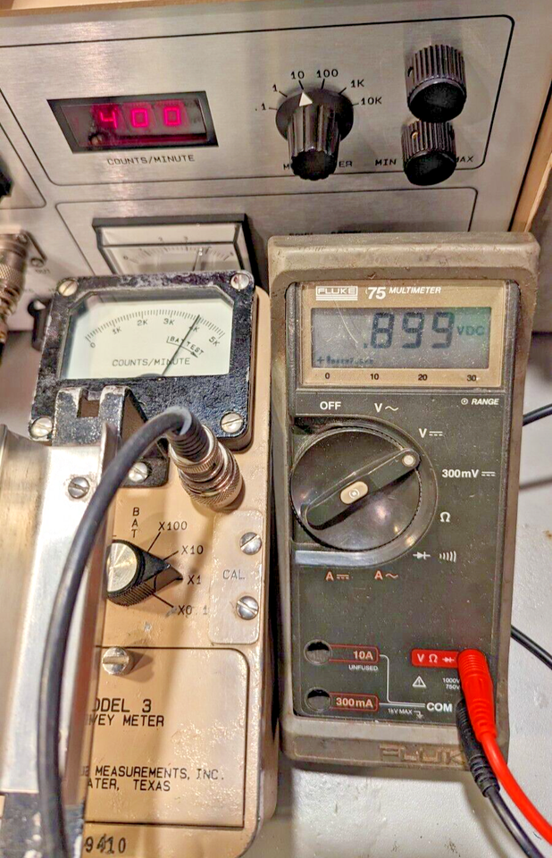 1x CLEAN Ludlum Model 3 Survey Meter CPM 44-9 Tested, Calibrated, and ...