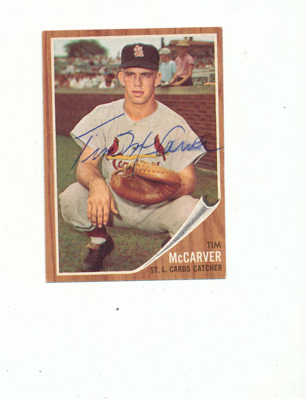 1962 Tim McCarver Cardinals #167 topps Signed card bx5.23 | eBay