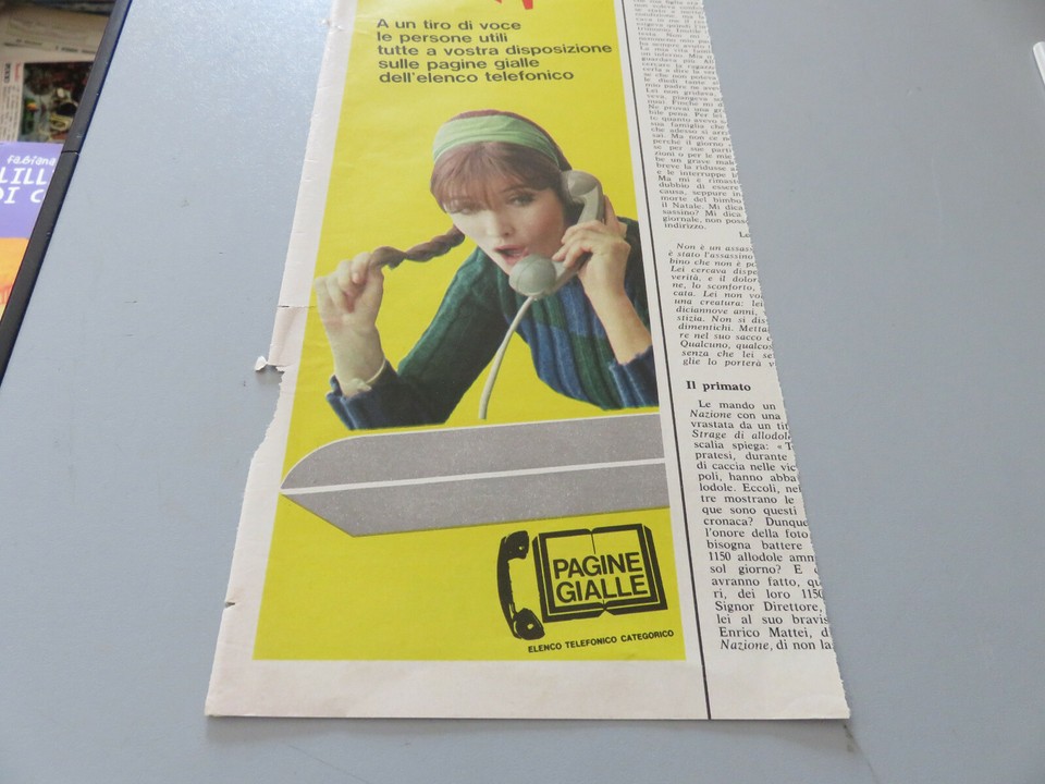 Original Page Advertising Vintage YELLOW PAGES From The 50s/60s | eBay UK
