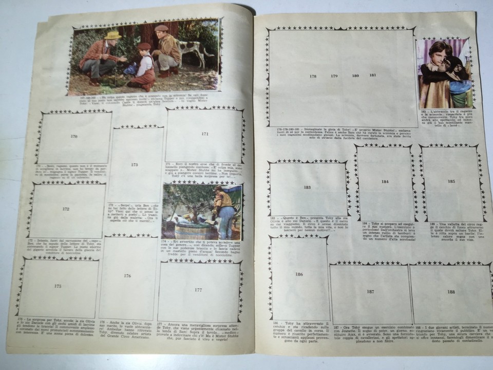 TOBY TYLER -Lampo 1962- Album con 38 Figurine-Stickers (85d) | eBay UK