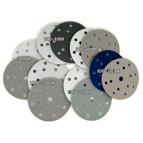 6 Inch 150mm Wet Dry Sponge Sandpaper 300-3000 Grit Sanding Disc 15 ...