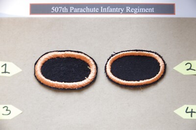 No.2 Jump Wing Backing Oval 507th Parachute Infantry Reg patch - Miss Drop 44 | eBay